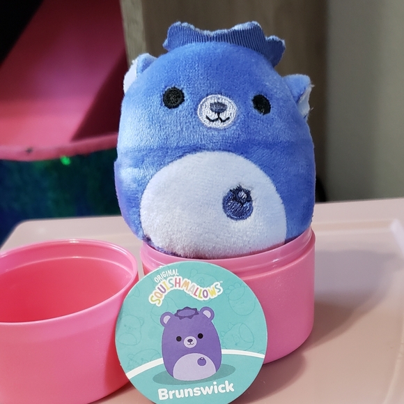 Squishmallows | Toys | Brunswick The Blueberry Bear 2 Micromallow ...